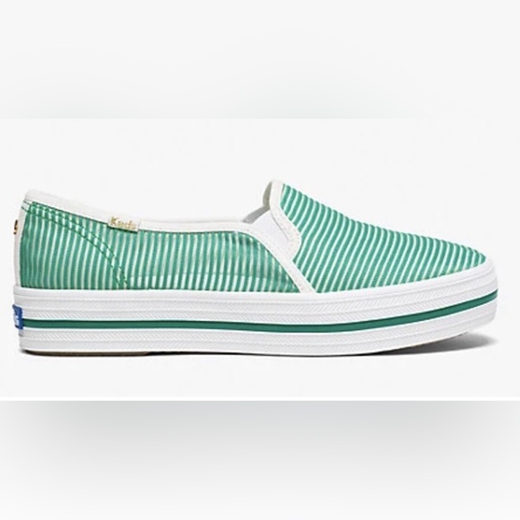 kate spade | Shoes | Keds Kate Spade New York Triple Decker Mesh Green ...
